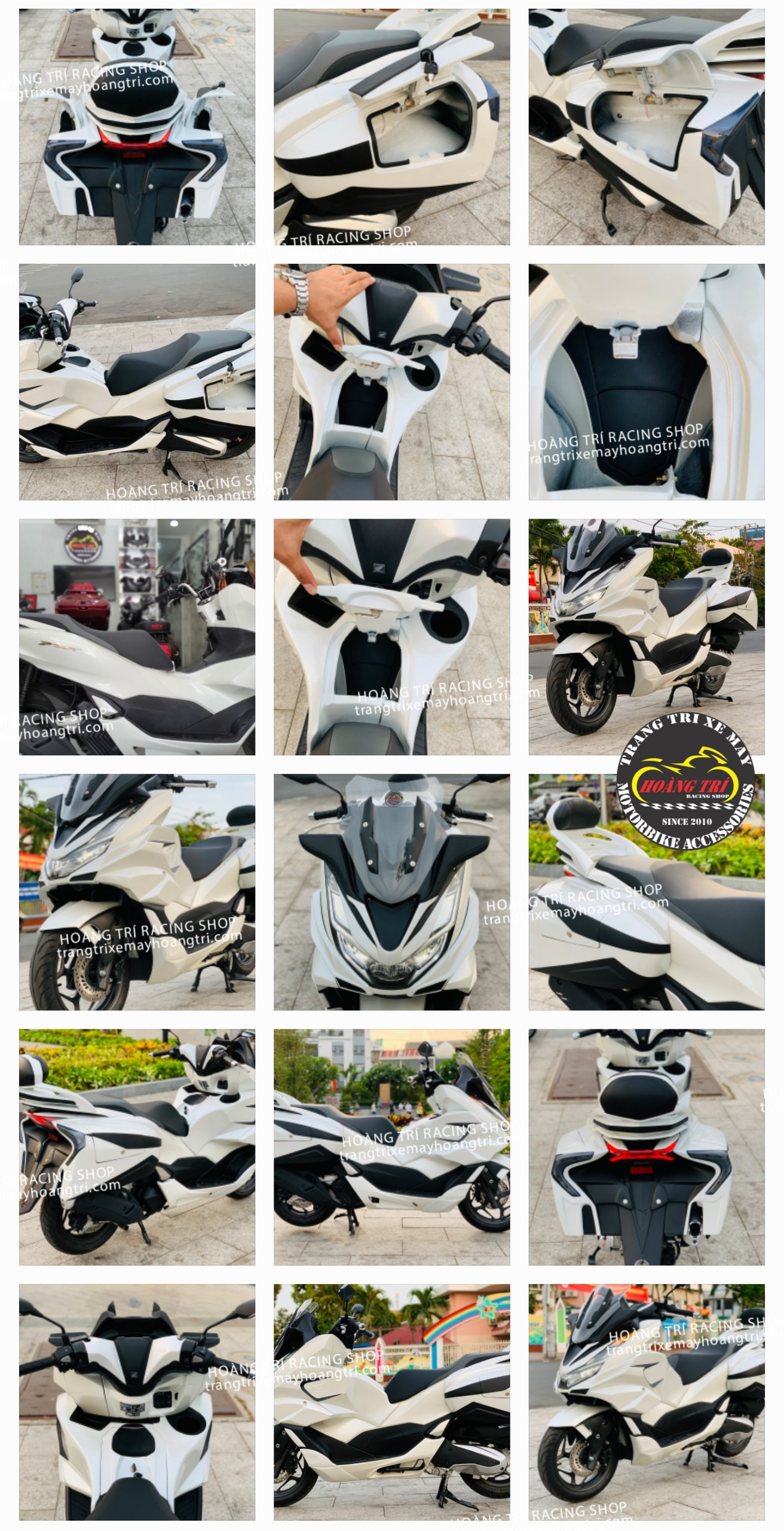 Full Bộ Body Kit PCX 160 V1 Kiểu Goldwing Hàng Nhập Indonesia