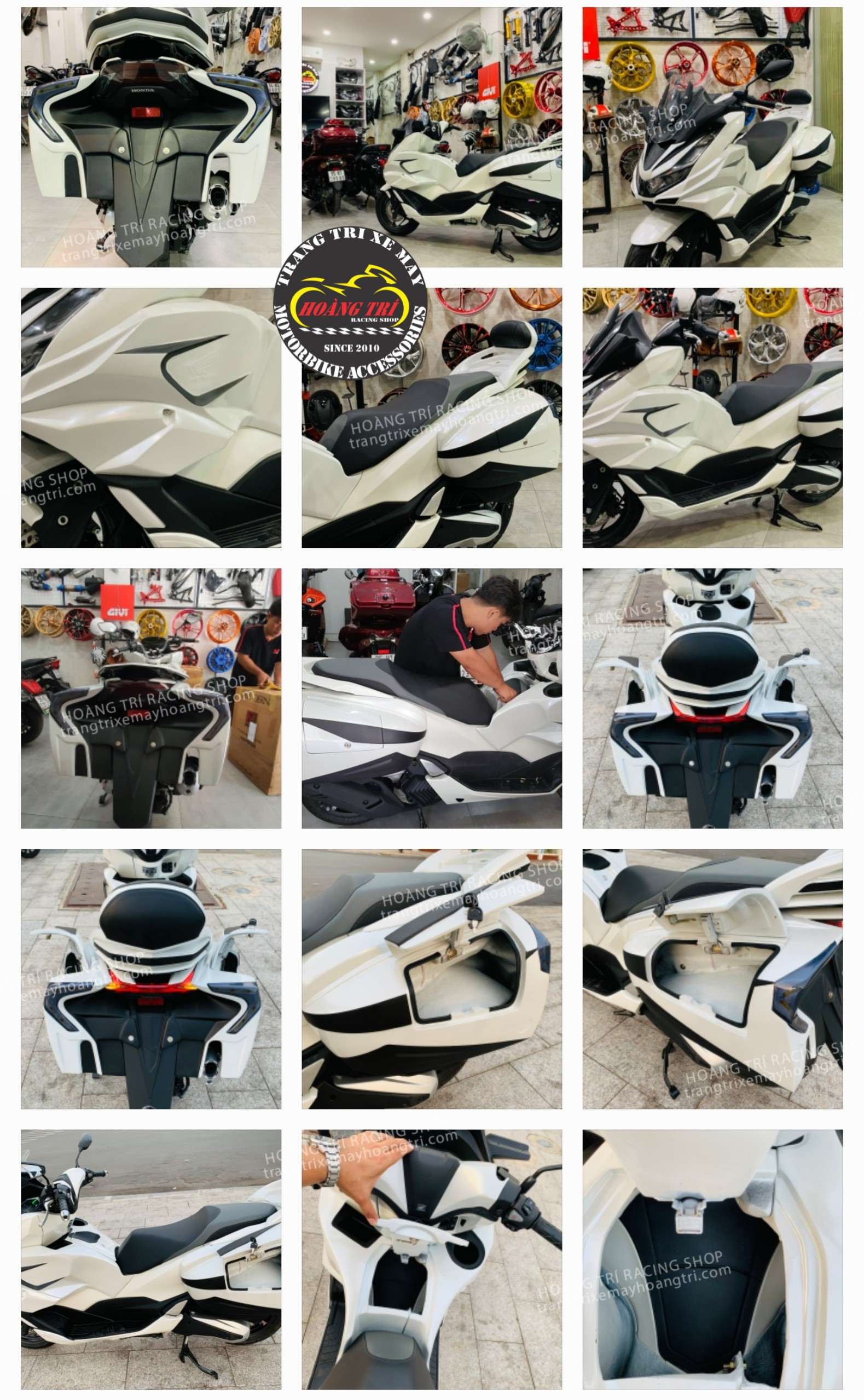 Full Bộ Body Kit PCX 160 V1 Kiểu Goldwing Hàng Nhập Indonesia
