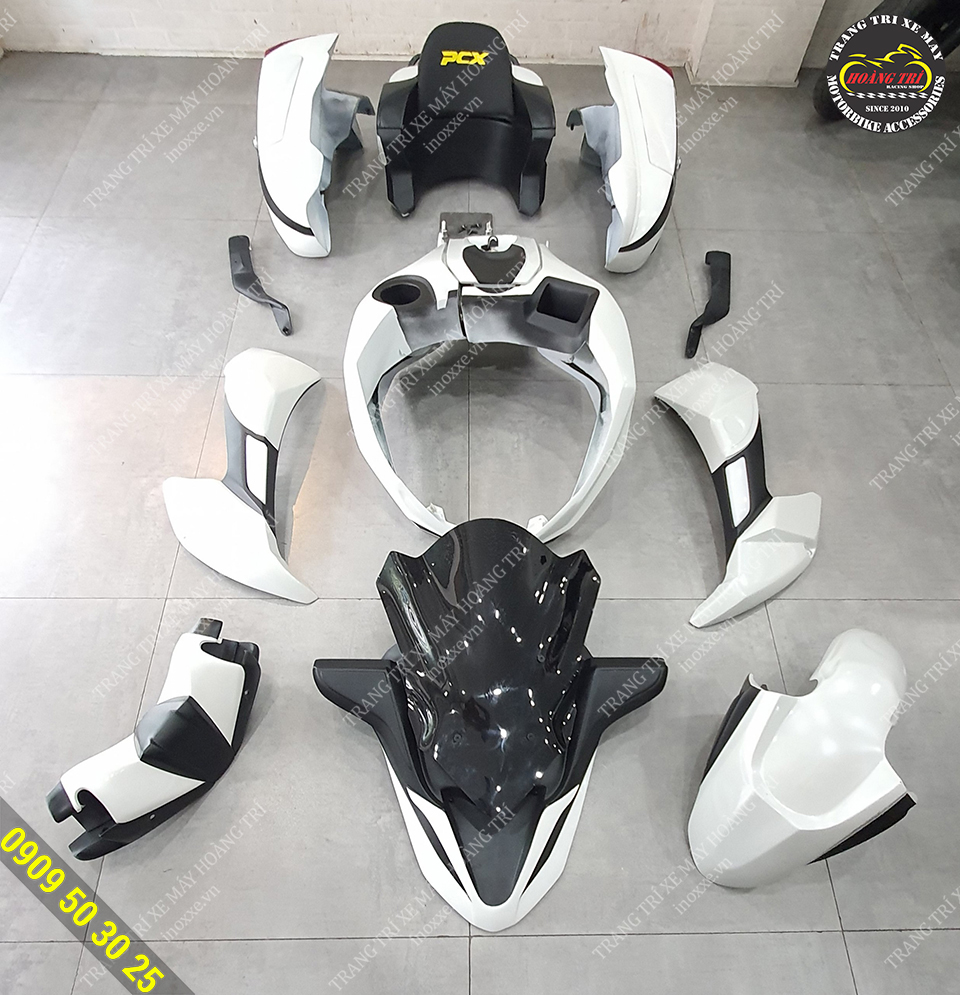 Full bộ body kit PCX 160 V2 kiểu Goldwing hàng nhập Indonesia