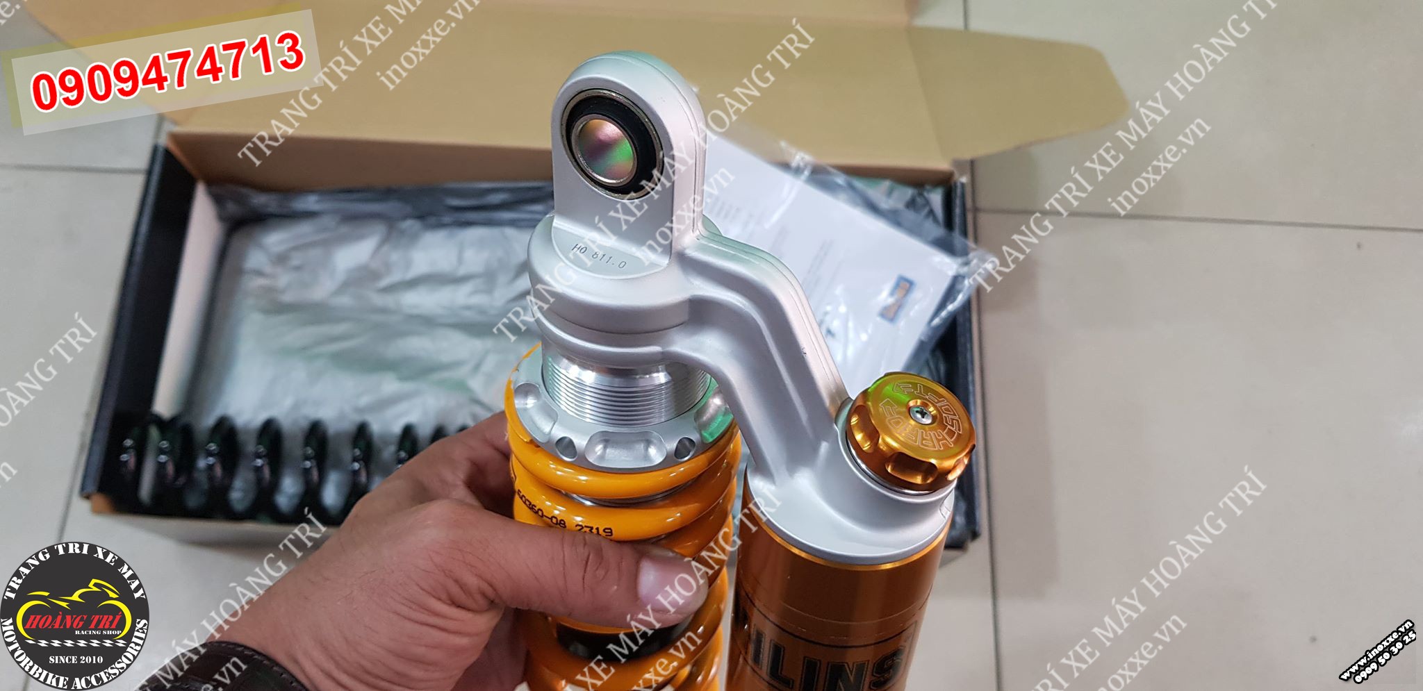 Phuộc bình dầu trên Ohlins HO811 hàng chính hãng lắp Vario , Click Thái