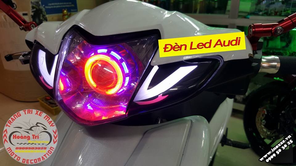Độ đèn Led Audi xe Wave