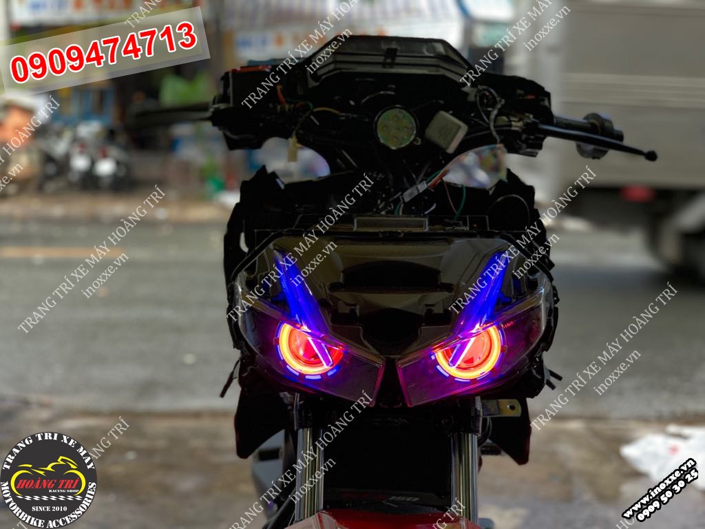 Độ đèn Bi cầu Led Winner X